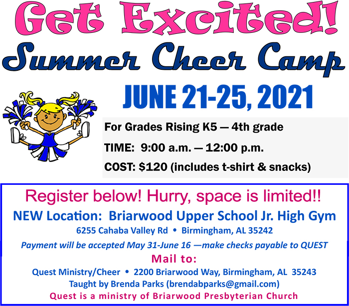 Cheer Registration - Briarwood Presbyterian Church, PCA