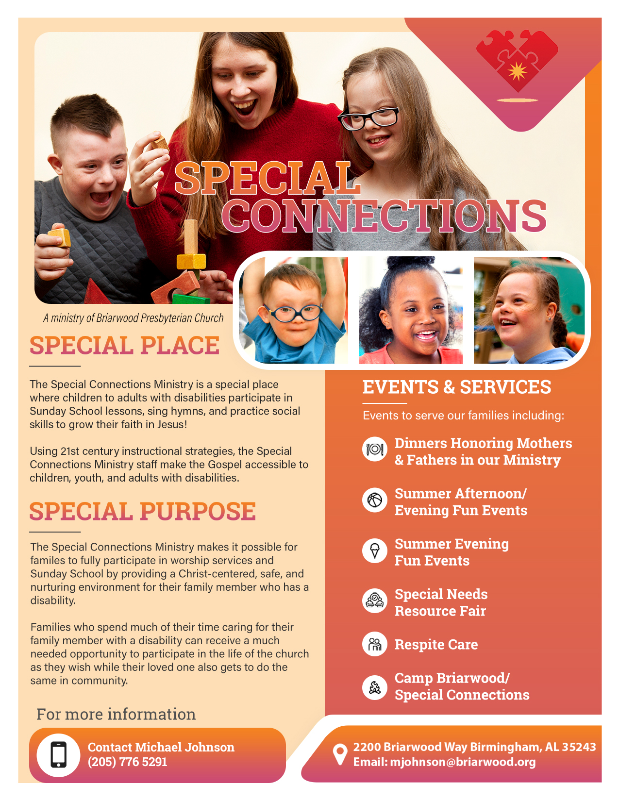 Special Connections - Briarwood Presbyterian Church, PCA