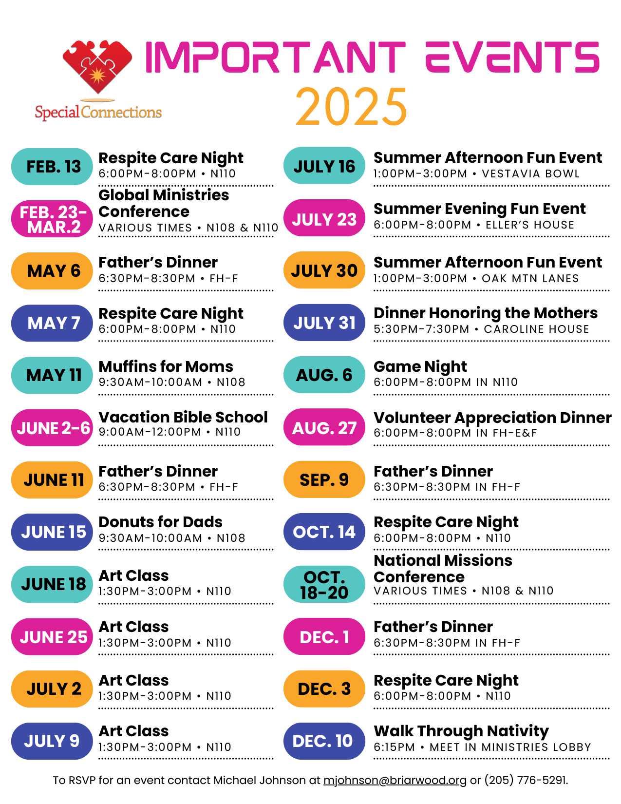 Special Connections - Briarwood Presbyterian Church, PCA